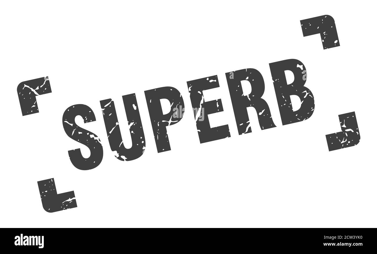 Superb sticker square sign hi-res stock photography and images - Alamy