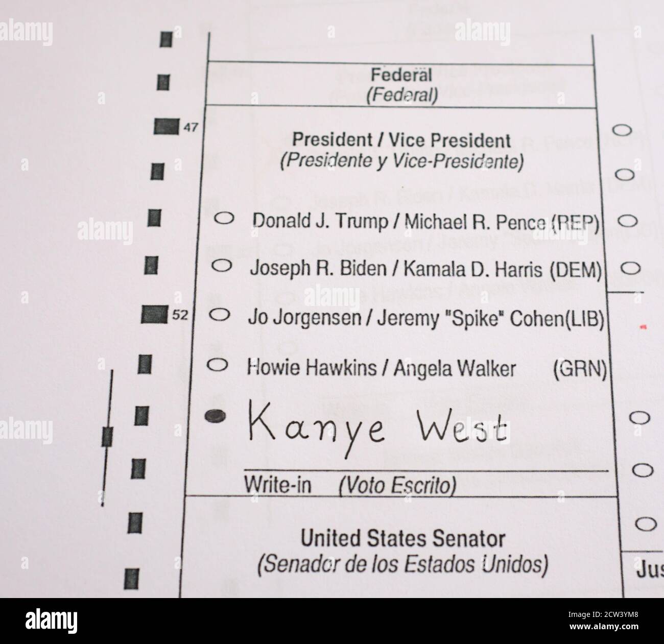 Sample ballot for the election of the High Resolution Stock Photography ...