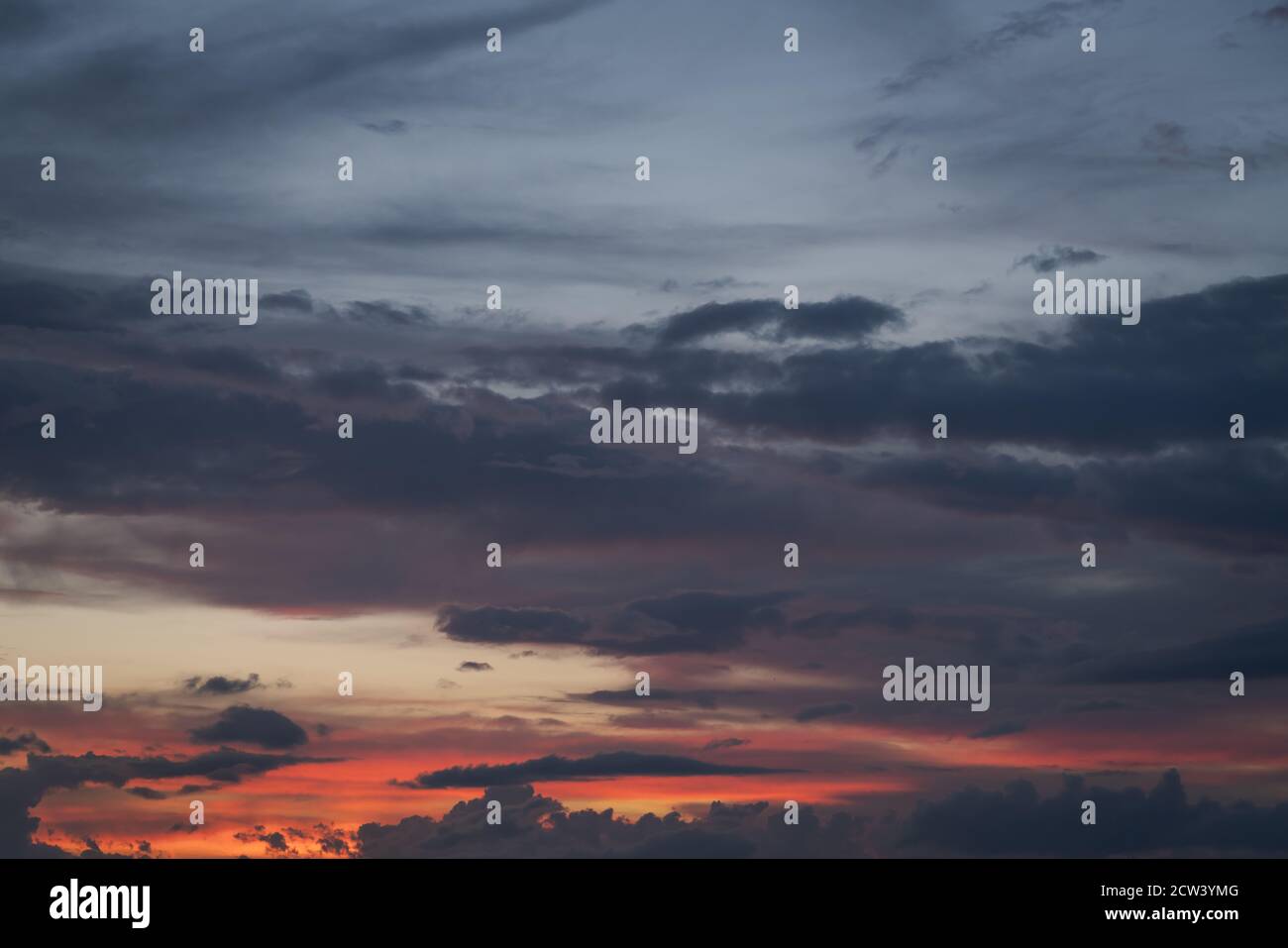clouds slowly float in the sky during sunset, nature Stock Photo - Alamy
