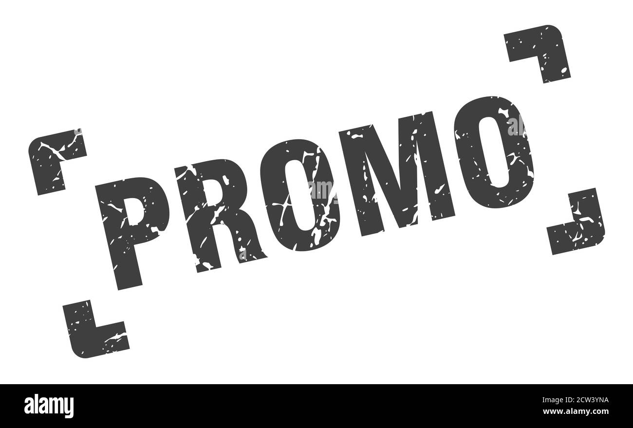 promo stamp. square grunge sign on white background Stock Vector Image ...