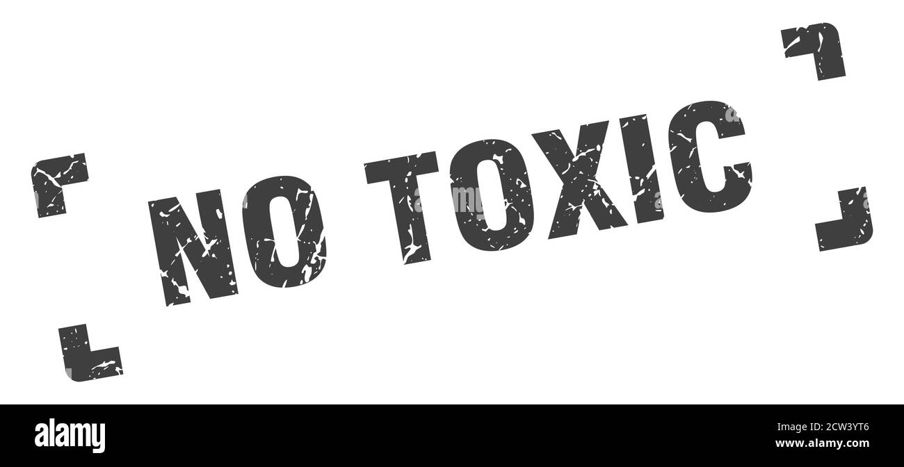 no toxic stamp. square grunge sign on white background Stock Vector Image & Art - Alamy