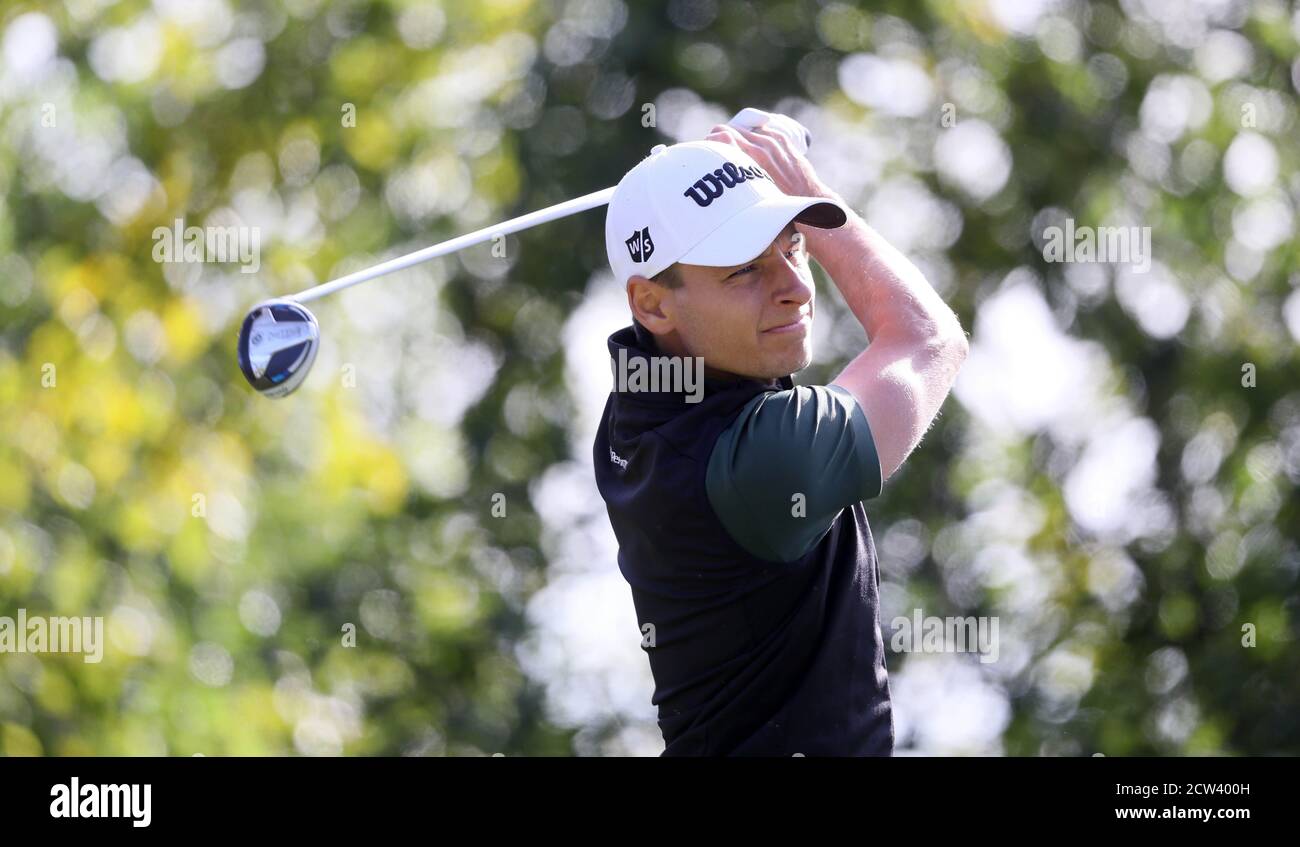 Sweden's Joakim Lagergren on the sixth tee during day four of The Irish ...