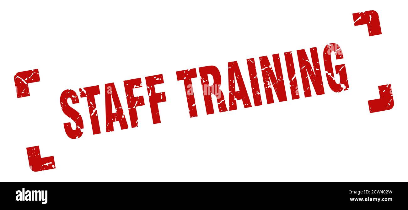 staff training stamp. square grunge sign on white background Stock ...