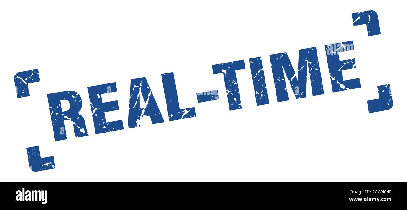 Real time stamp square Stock Vector Images - Alamy