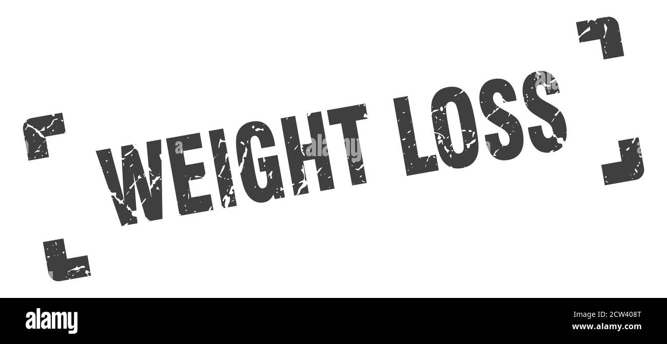 weight loss stamp. square grunge sign on white background Stock Vector ...