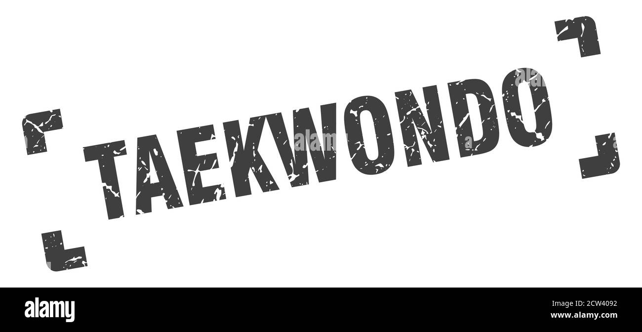 Taekwondo stamp sign seal Stock Vector Images - Alamy