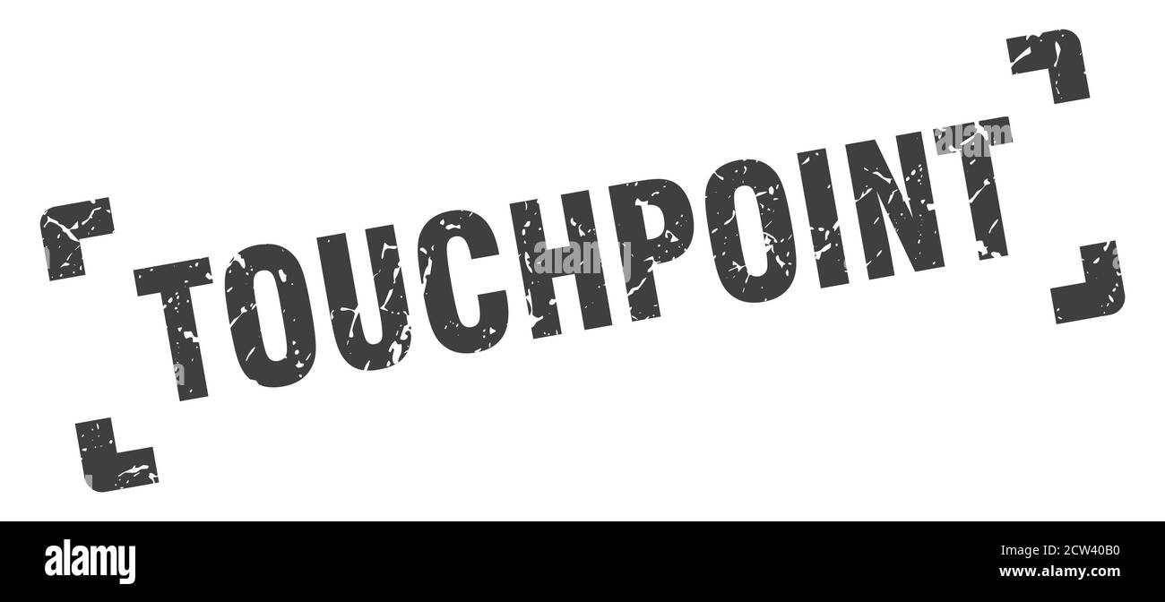 touchpoint stamp. square grunge sign on white background Stock Vector Image & Art - Alamy