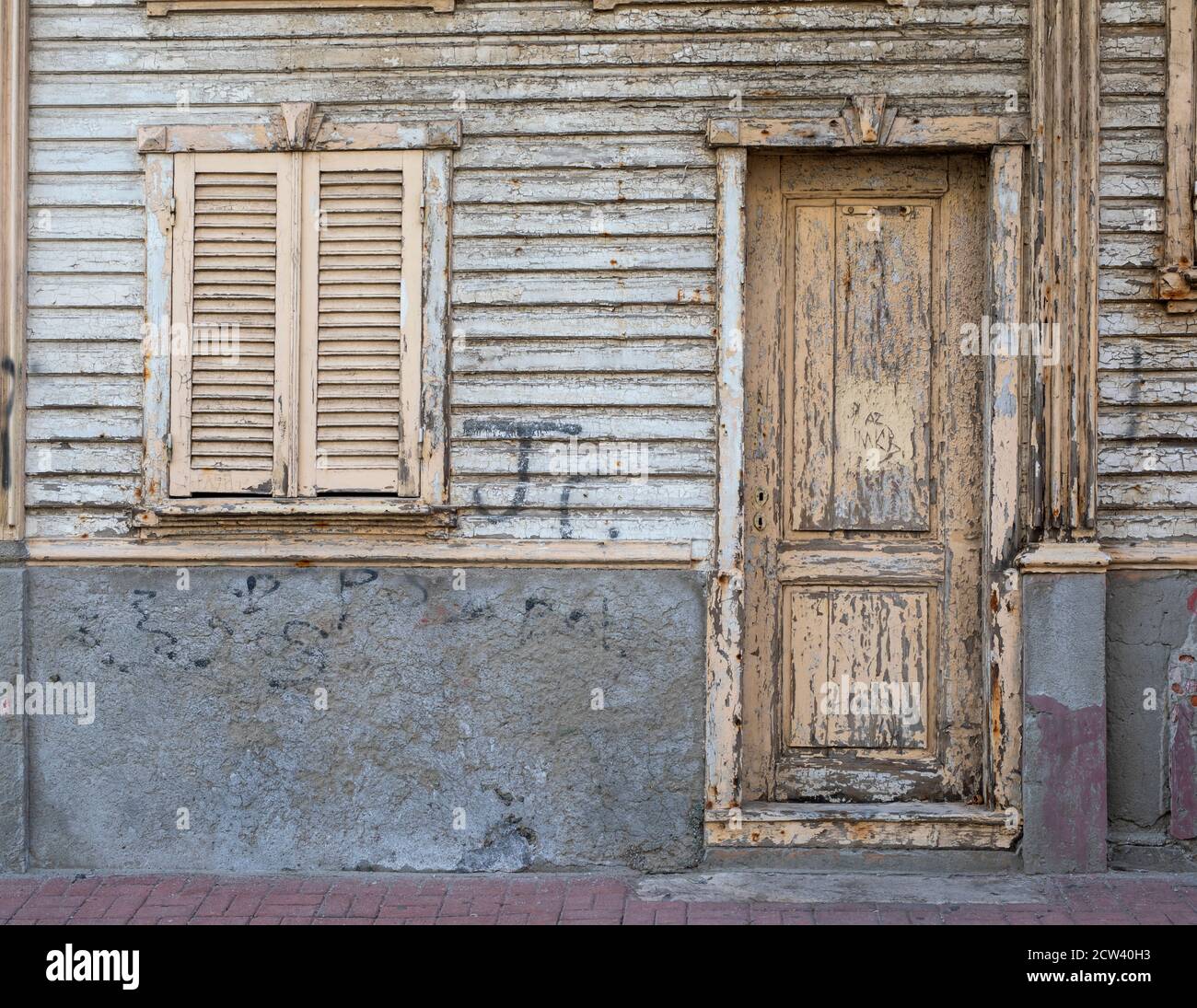 Wooden Door With Window Texture