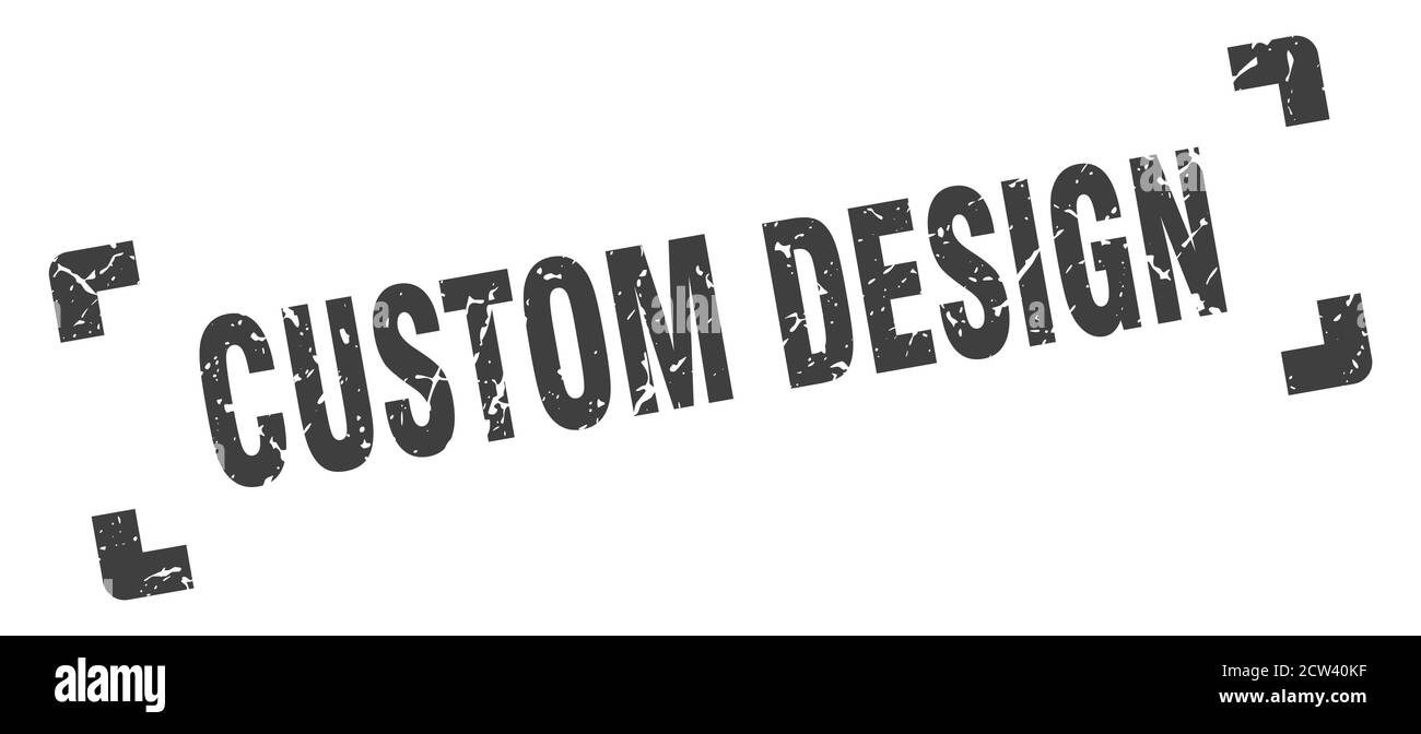 custom design stamp. square grunge sign on white background Stock Vector Image & Art - Alamy