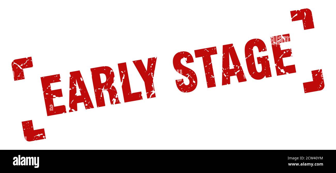 early stage stamp. square grunge sign on white background Stock Vector Image & Art - Alamy