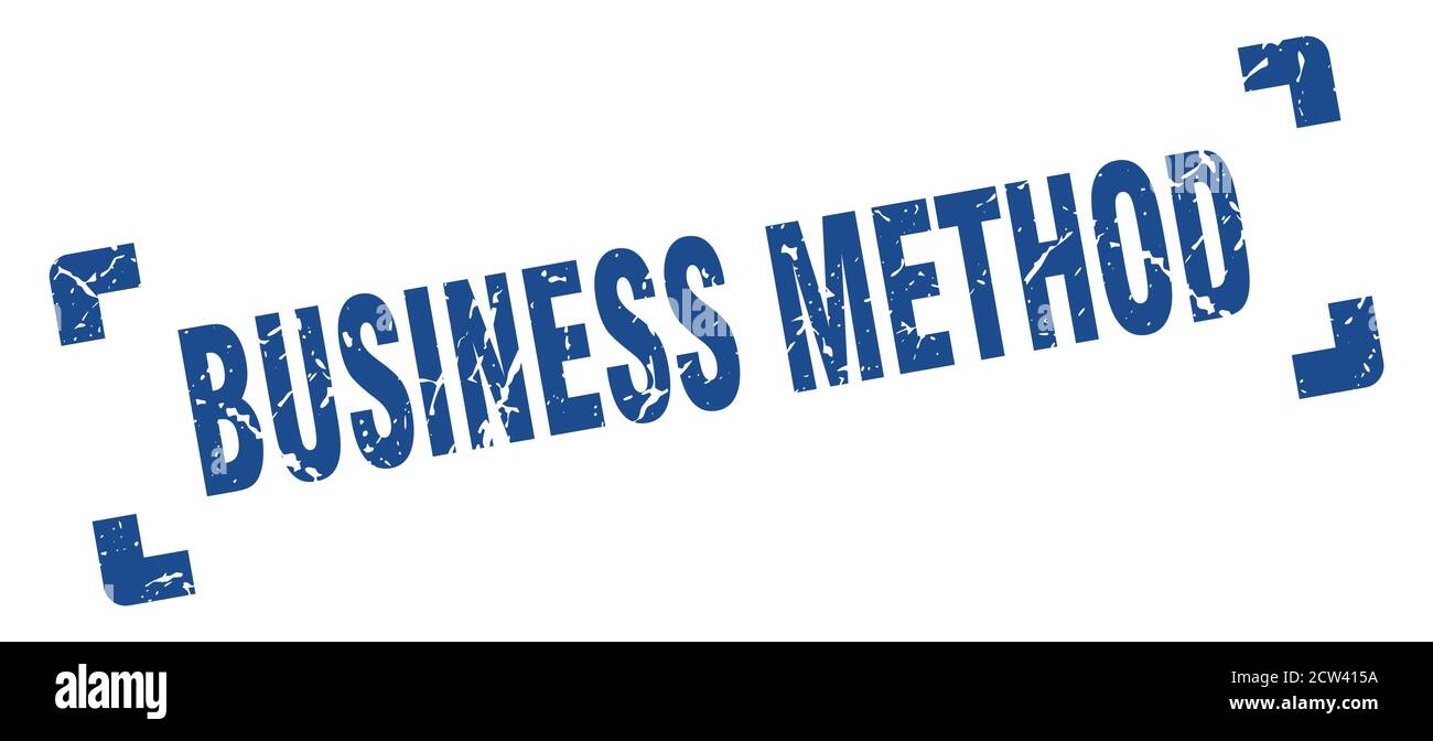 business method stamp. square grunge sign on white background Stock ...