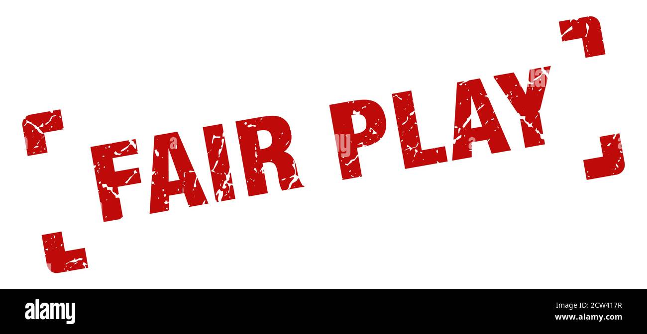 fair play stamp. square grunge sign on white background Stock Vector ...