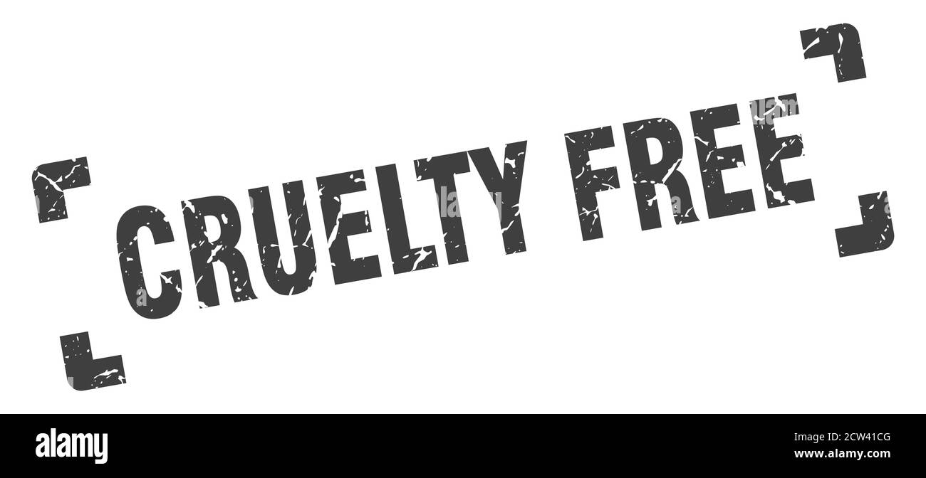 cruelty free stamp. square grunge sign on white background Stock Vector ...