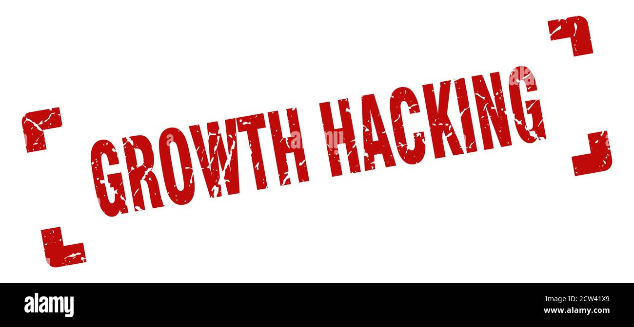 growth hacking stamp. square grunge sign on white background Stock ...