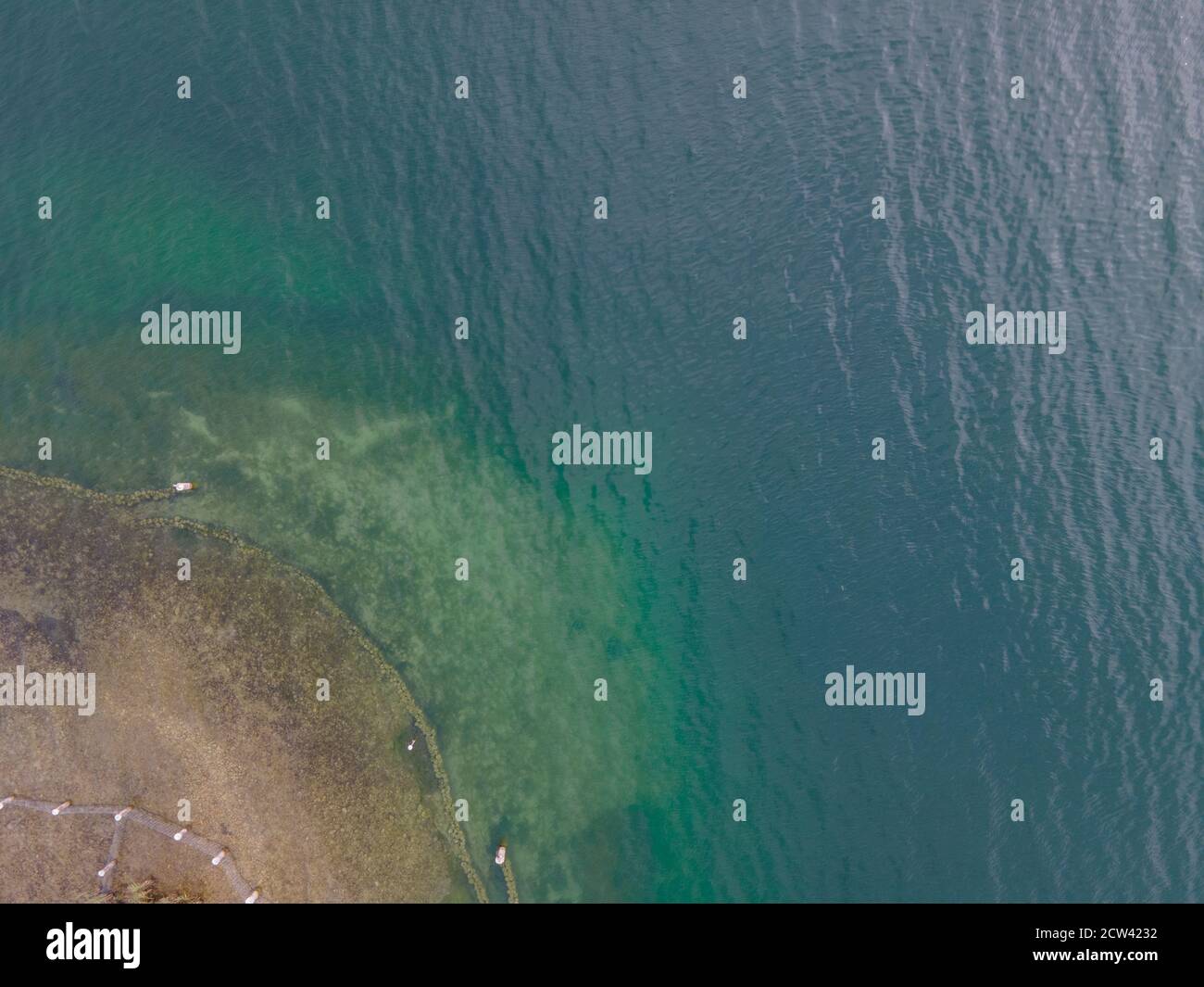 Drone shot over water. Background of lake. Birds view Stock Photo - Alamy