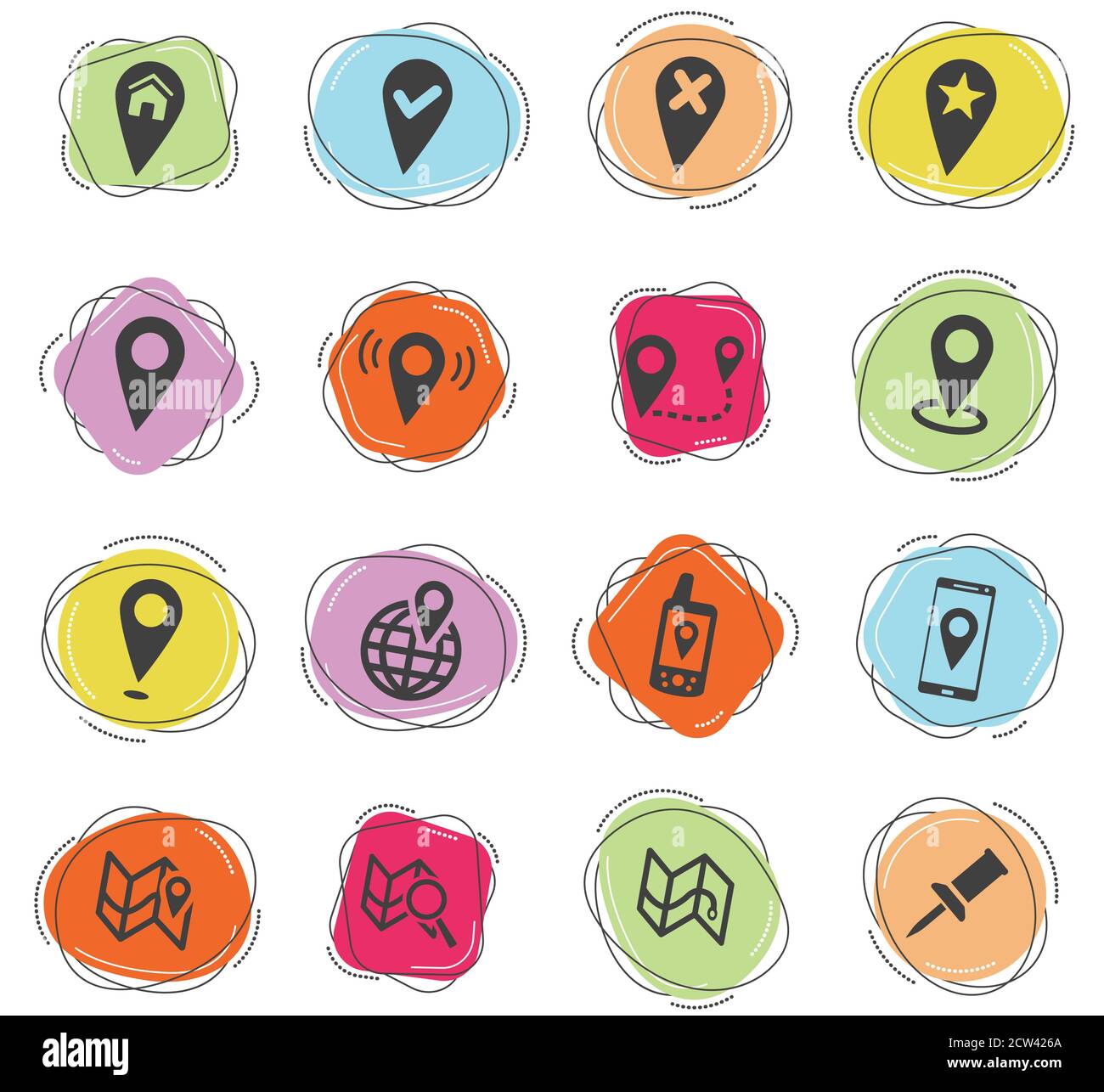 Pointer and maps Stock Vector Image & Art - Alamy