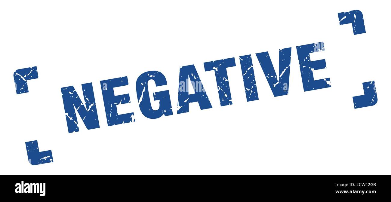 negative stamp. square grunge sign on white background Stock Vector ...