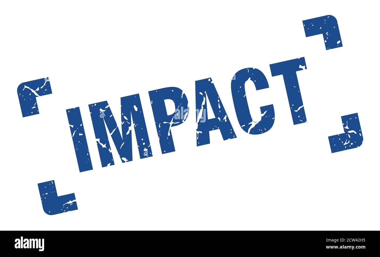 impact stamp. square grunge sign on white background Stock Vector Image ...