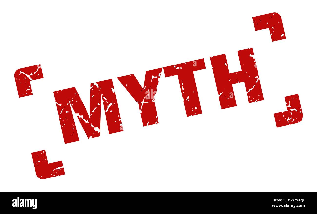 myth stamp. square grunge sign on white background Stock Vector Image & Art - Alamy