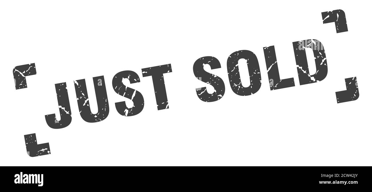 Just sold vector vectors hi-res stock photography and images - Alamy