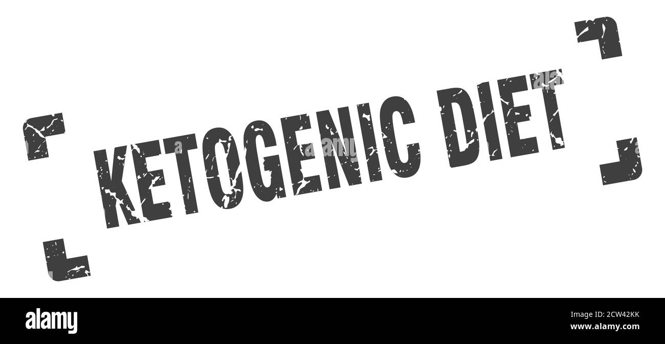 ketogenic diet stamp. square grunge sign on white background Stock ...