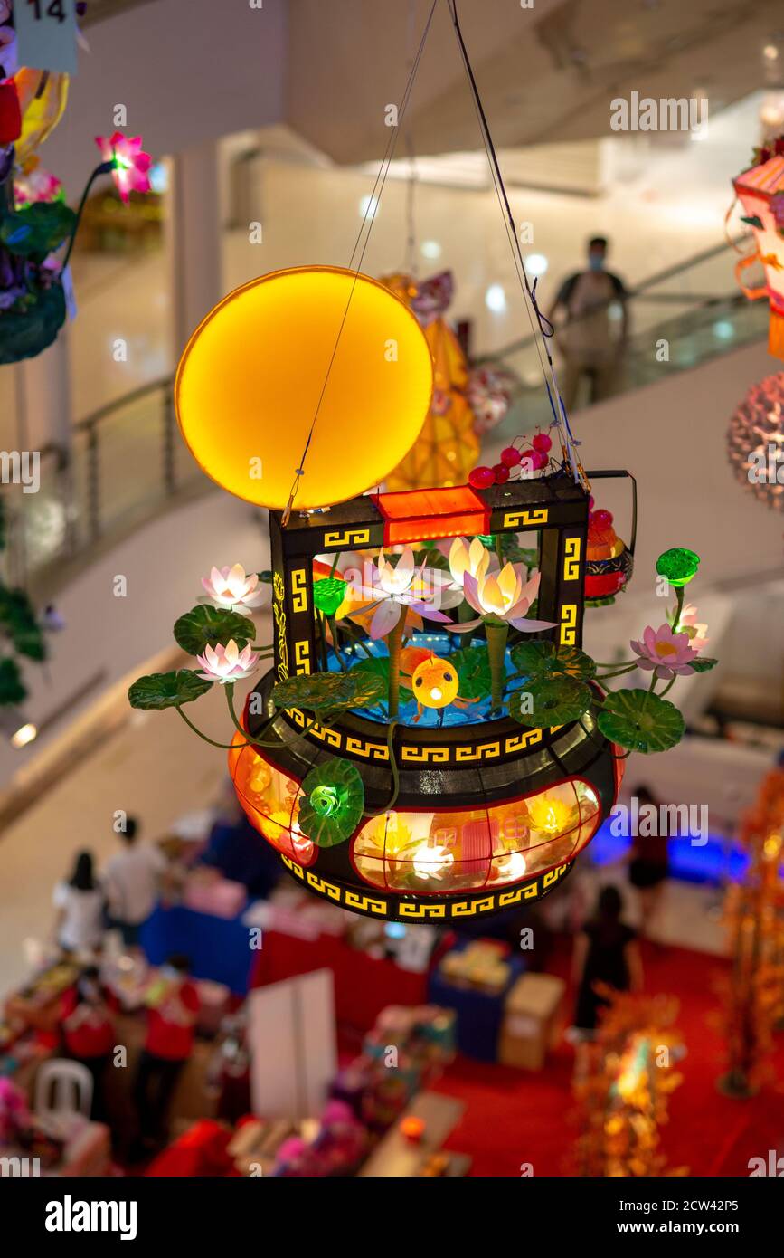 Kuala Lumpur, Malaysia. 27th Sep, 2020. Various lanterns are seen ...