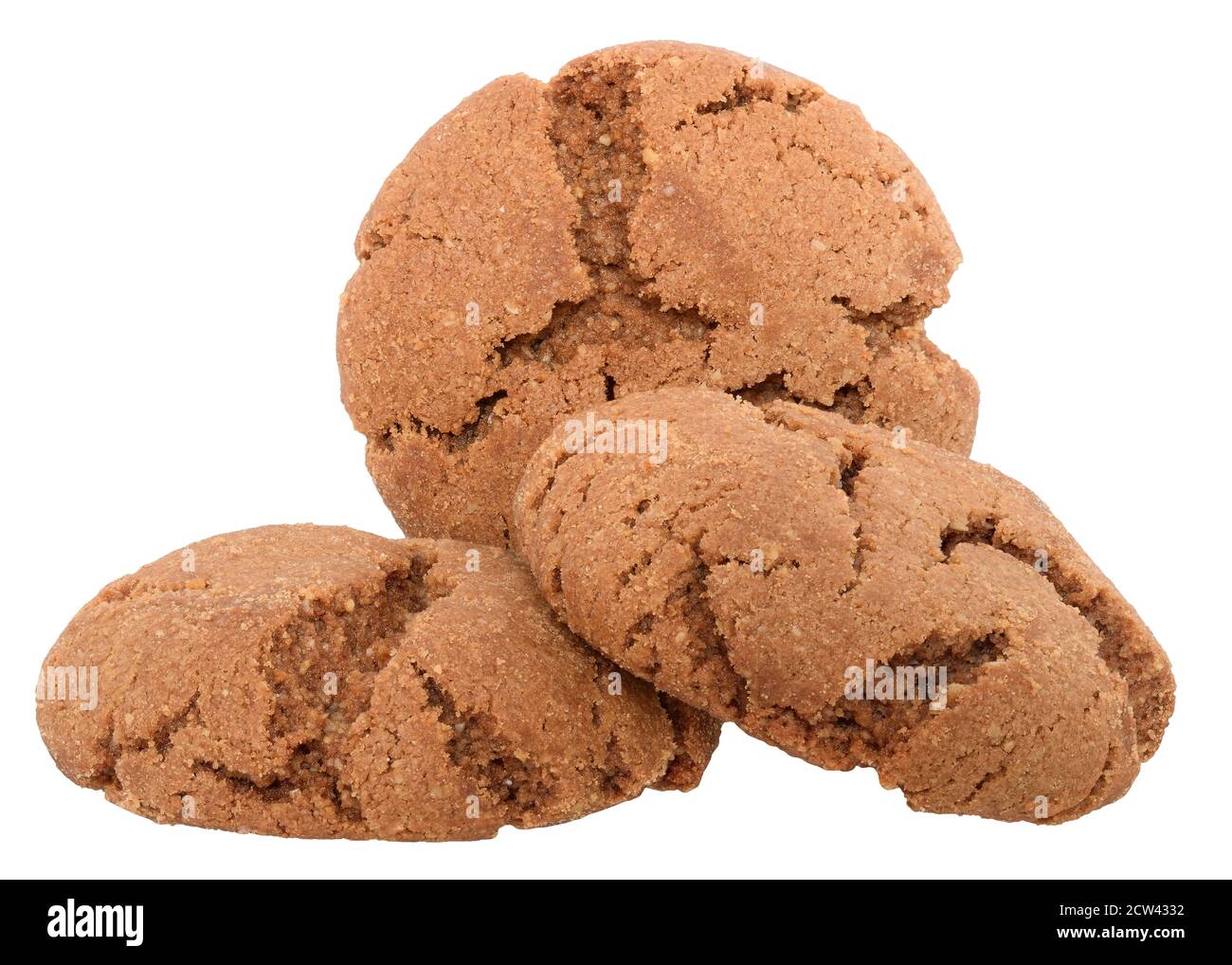 Appetizing chocolate chip cookies isolated on white background Stock ...