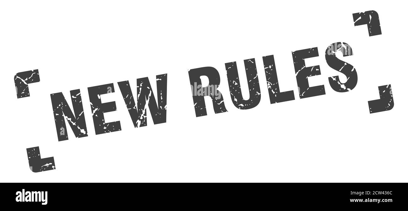 New rules seal hi-res stock photography and images - Alamy