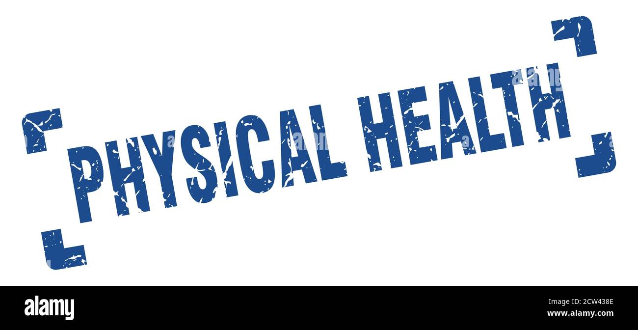 physical health stamp. square grunge sign on white background Stock ...