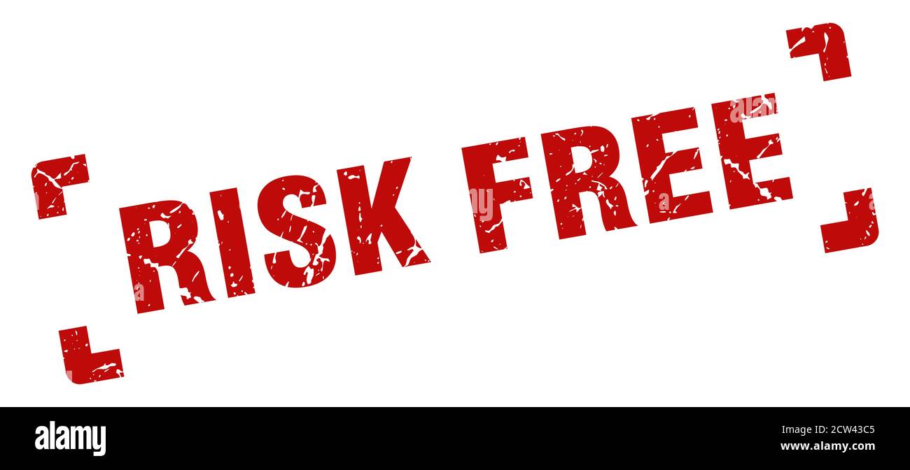risk free stamp. square grunge sign on white background Stock Vector ...