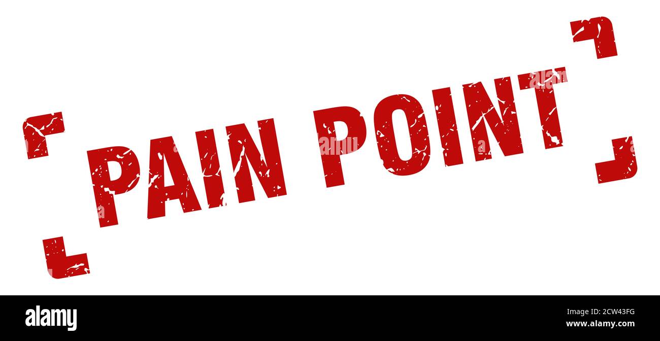 pain point stamp. square grunge sign on white background Stock Vector ...