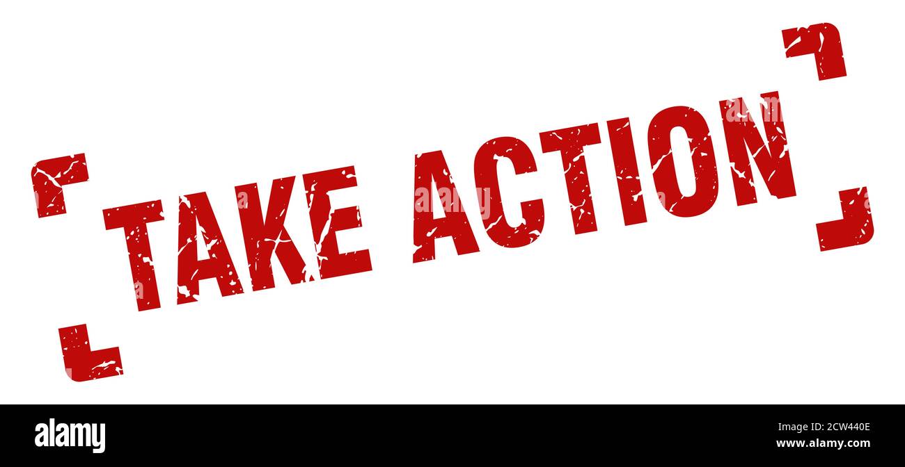 Take action square stamp hi-res stock photography and images - Alamy