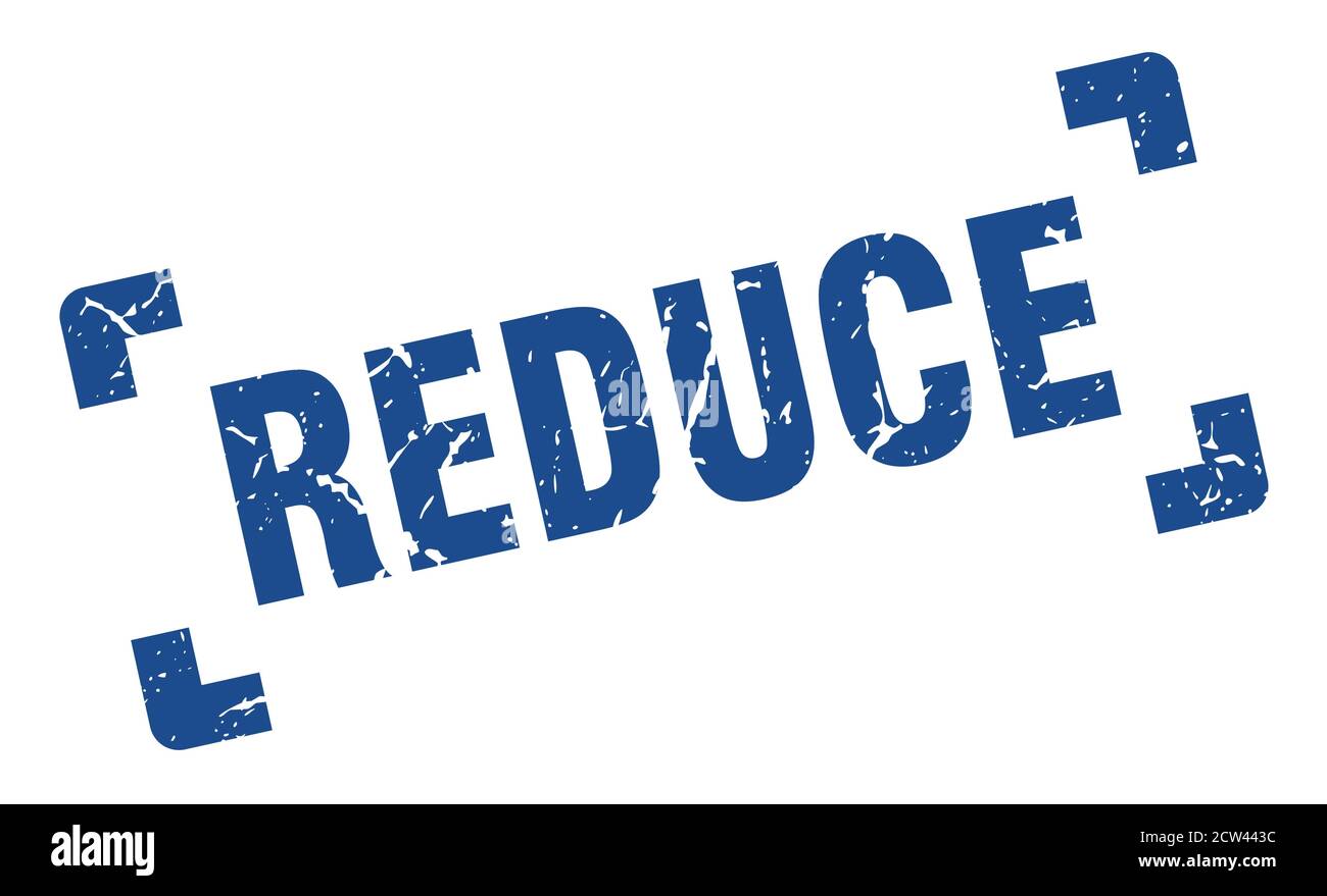 reduce stamp. square grunge sign on white background Stock Vector Image & Art - Alamy