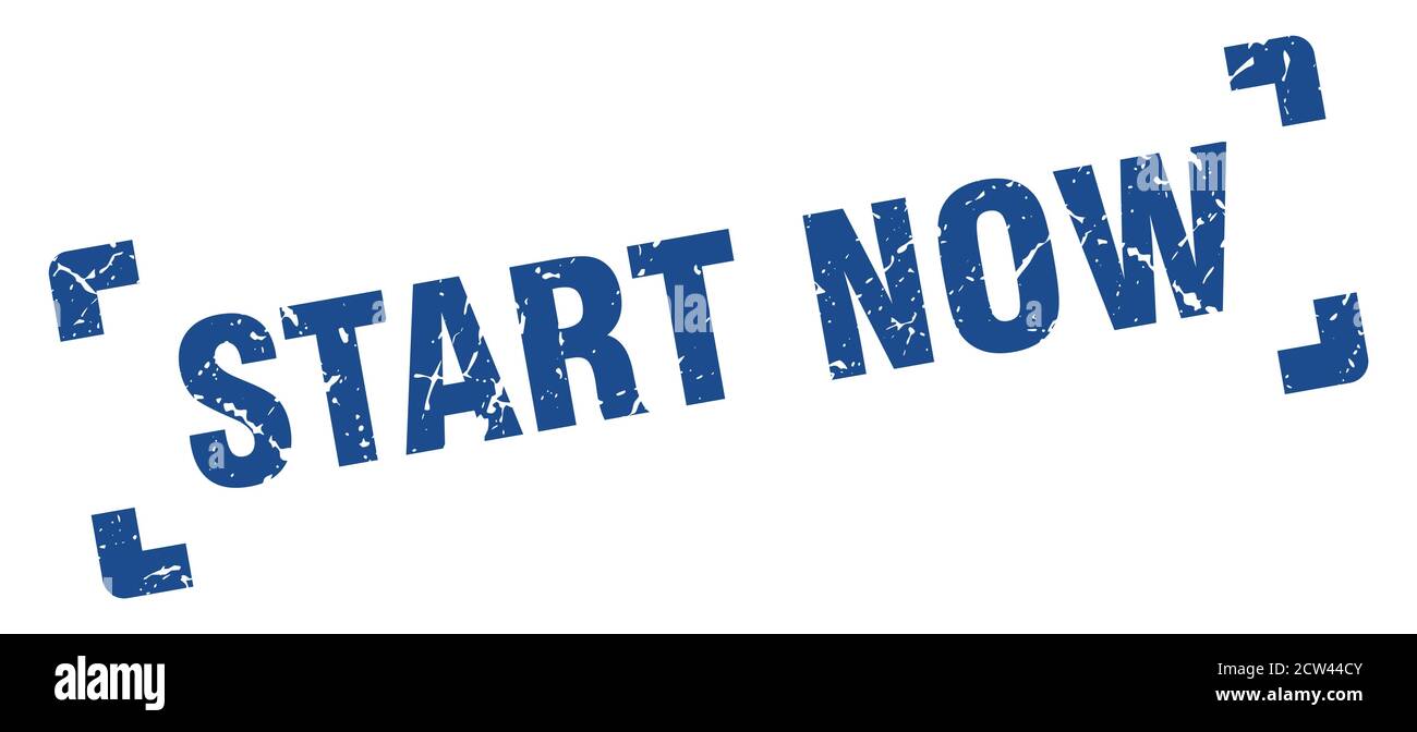 start now stamp. square grunge sign on white background Stock Vector Image & Art - Alamy