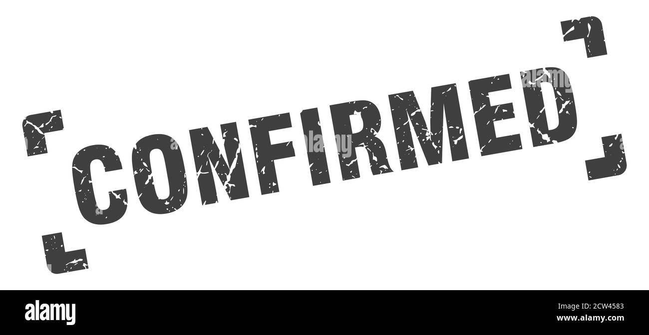 confirmed stamp. square grunge sign on white background Stock Vector ...