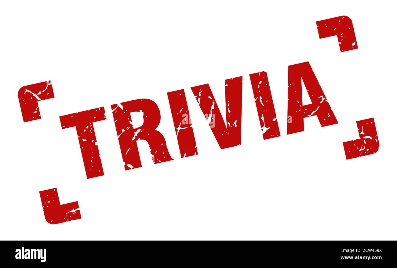 trivia stamp. square grunge sign on white background Stock Vector Image ...