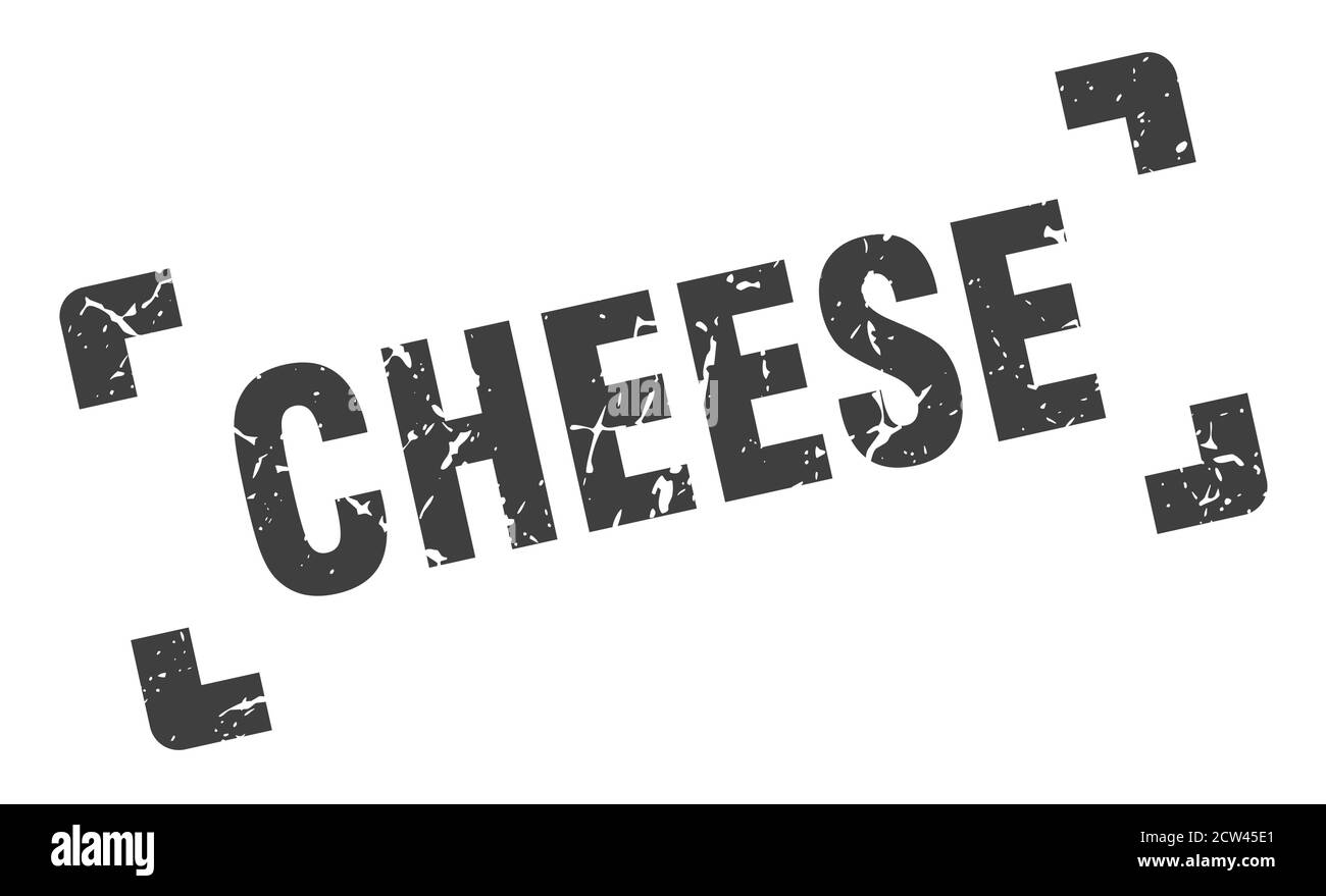 cheese stamp. square grunge sign on white background Stock Vector Image ...