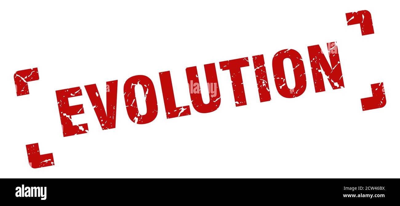 evolution stamp. square grunge sign on white background Stock Vector Image & Art - Alamy