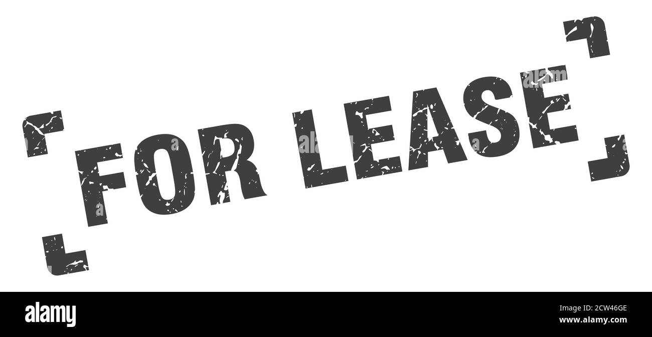 for lease stamp. square grunge sign on white background Stock Vector ...