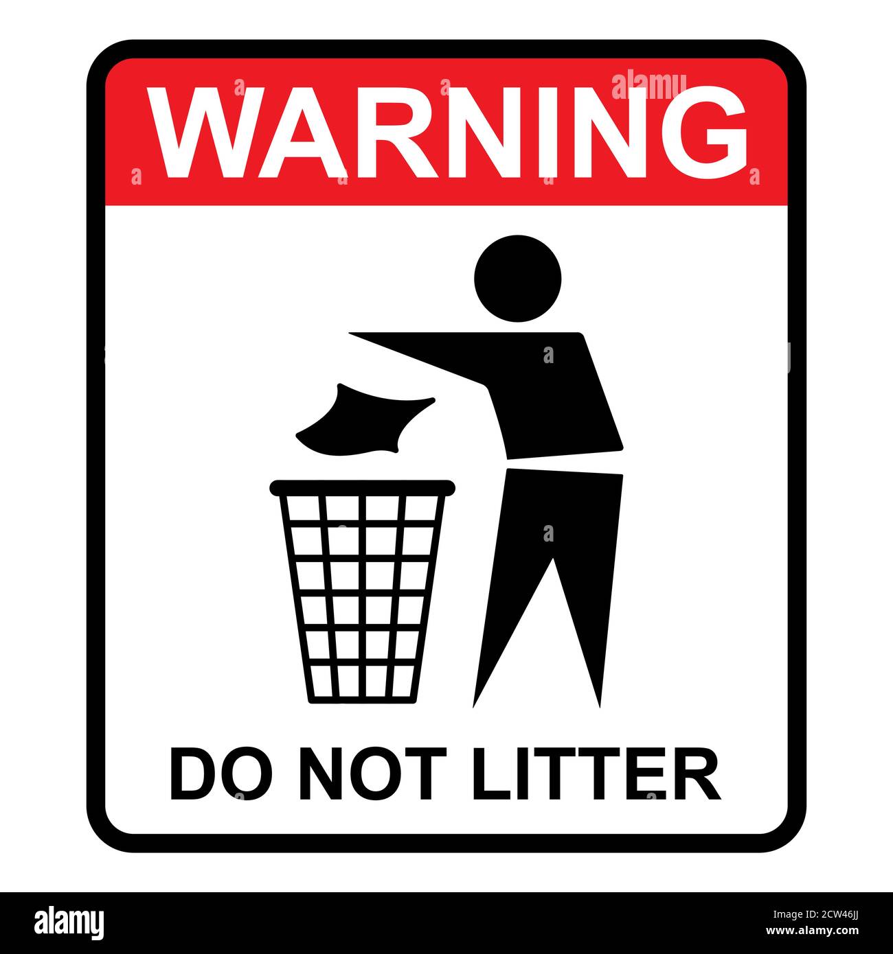 Dont litter Stock Vector Images - Alamy