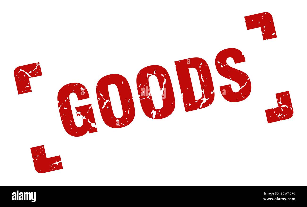 goods stamp. square grunge sign on white background Stock Vector Image & Art - Alamy