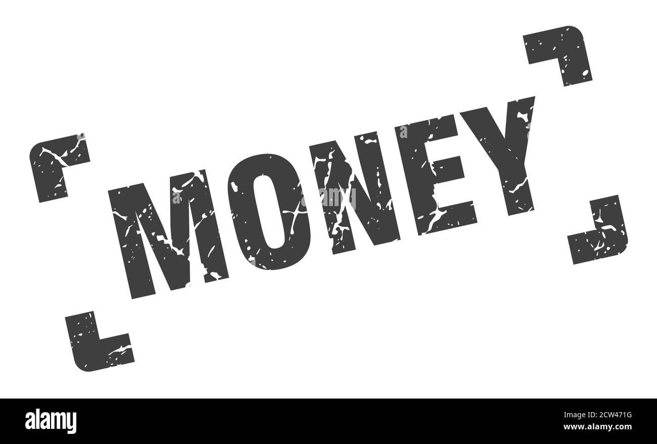 money stamp. square grunge sign on white background Stock Vector Image ...