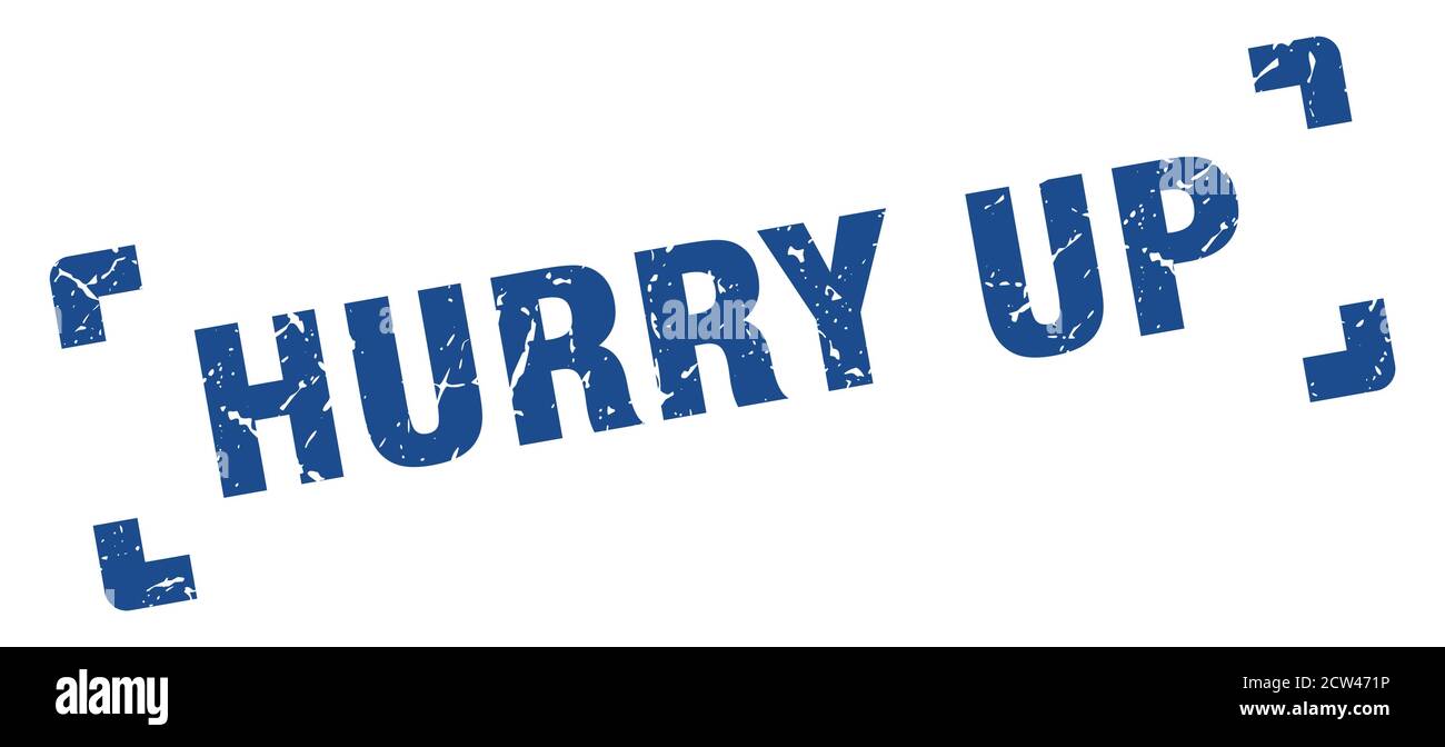 Hurry up seal Stock Vector Images - Alamy