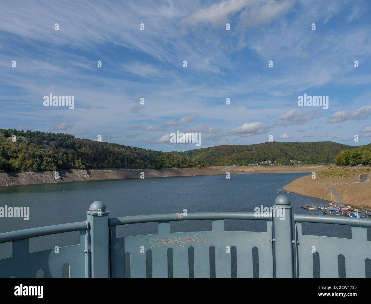 the edersee and the city of waldeck Stock Photo - Alamy