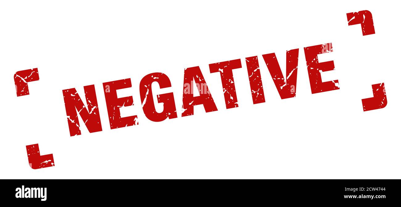 negative stamp. square grunge sign on white background Stock Vector ...