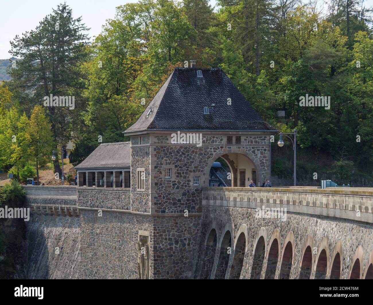 the edersee and the city of waldeck Stock Photo - Alamy