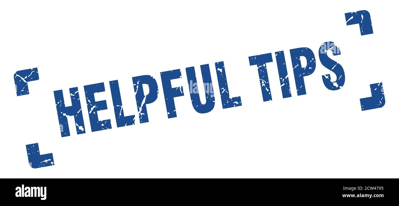 helpful tips stamp. square grunge sign on white background Stock Vector ...