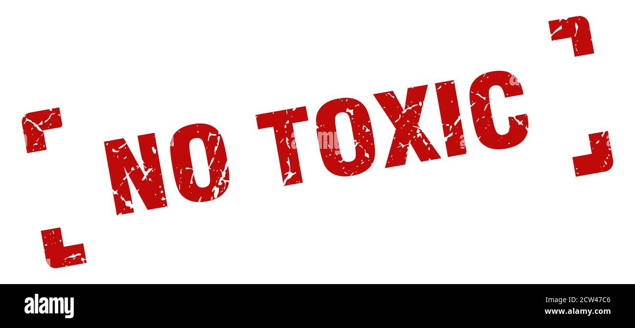 no toxic stamp. square grunge sign on white background Stock Vector Image & Art - Alamy