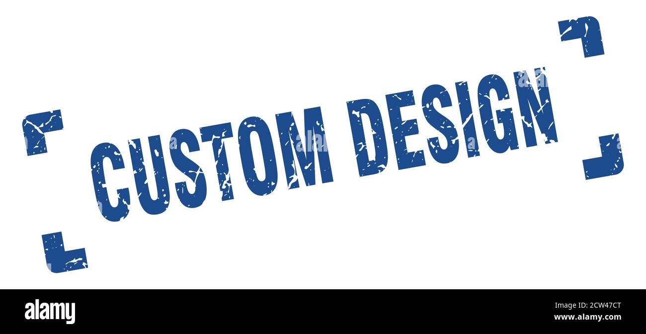 custom design stamp. square grunge sign on white background Stock Vector Image & Art - Alamy