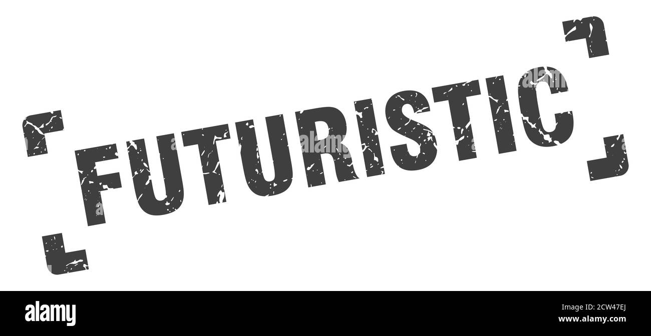 futuristic stamp. square grunge sign on white background Stock Vector Image & Art - Alamy